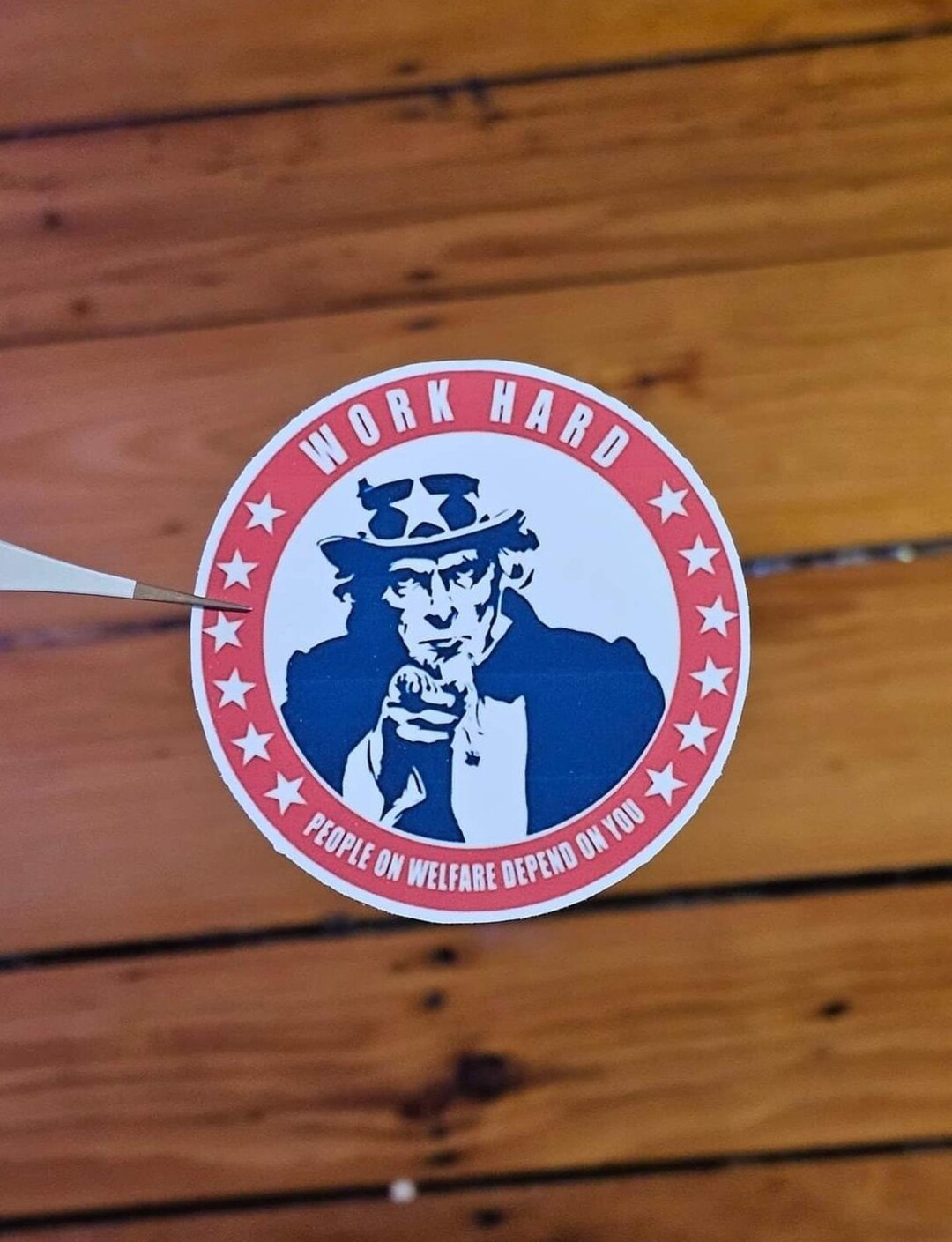 Funny Work Hard Sticker, Toolbox/waterbottle/hard Hat/helmet/laptop ...