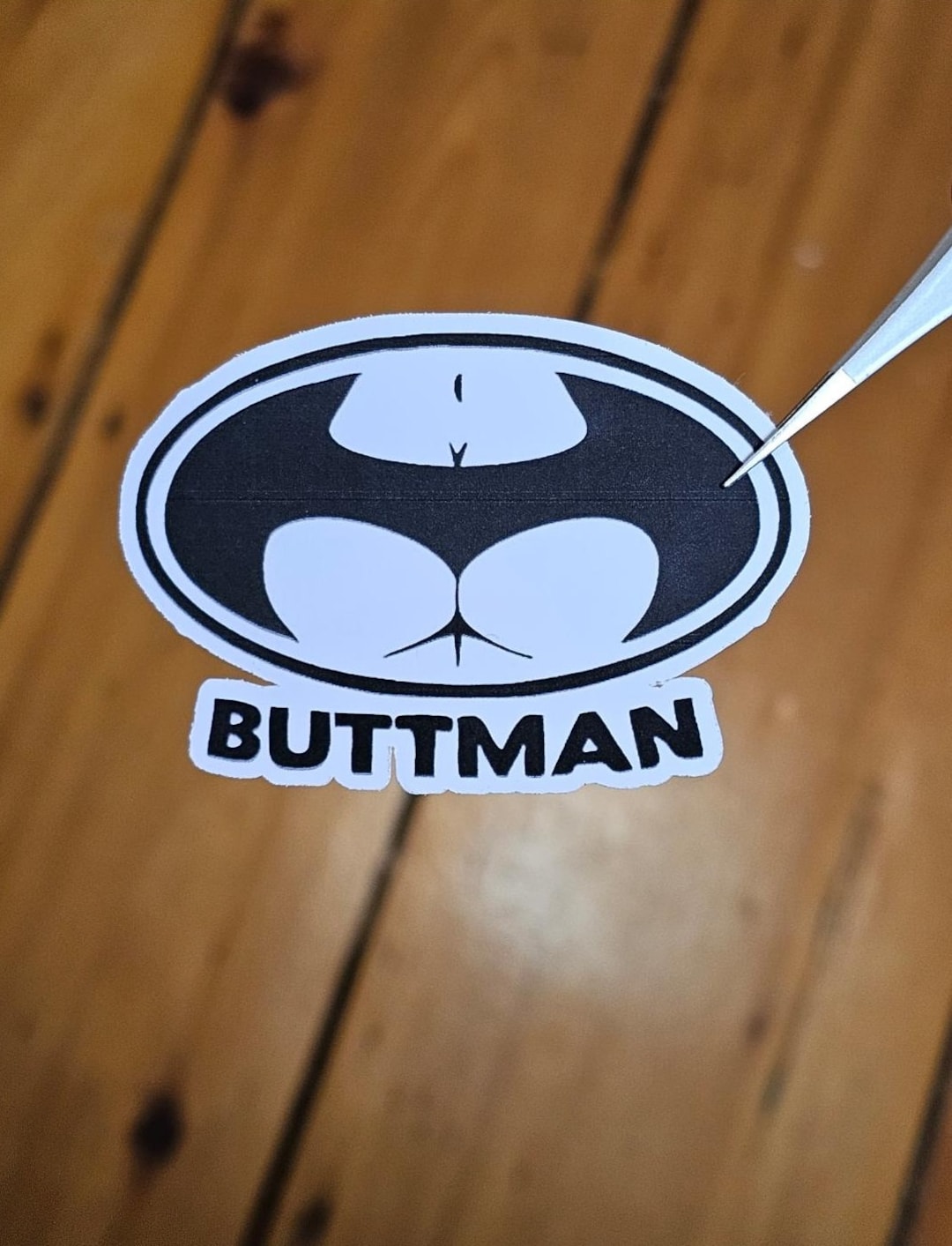 Buttman Sticker, Funny Toolbox/waterbottle/hard Hat/helmet/laptop ...