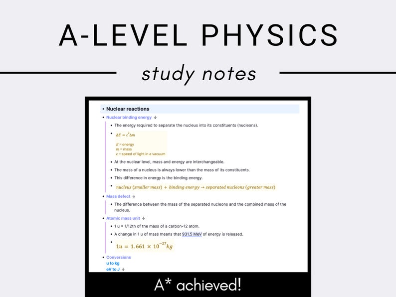 Edexcel A-level Physics Notes: A Comprehensive Set of Detailed Notes on ...