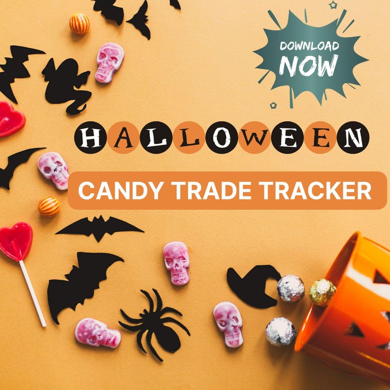 Halloween Candy Trade Tracker | Printable Worksheet | ADHD & Sensory ...