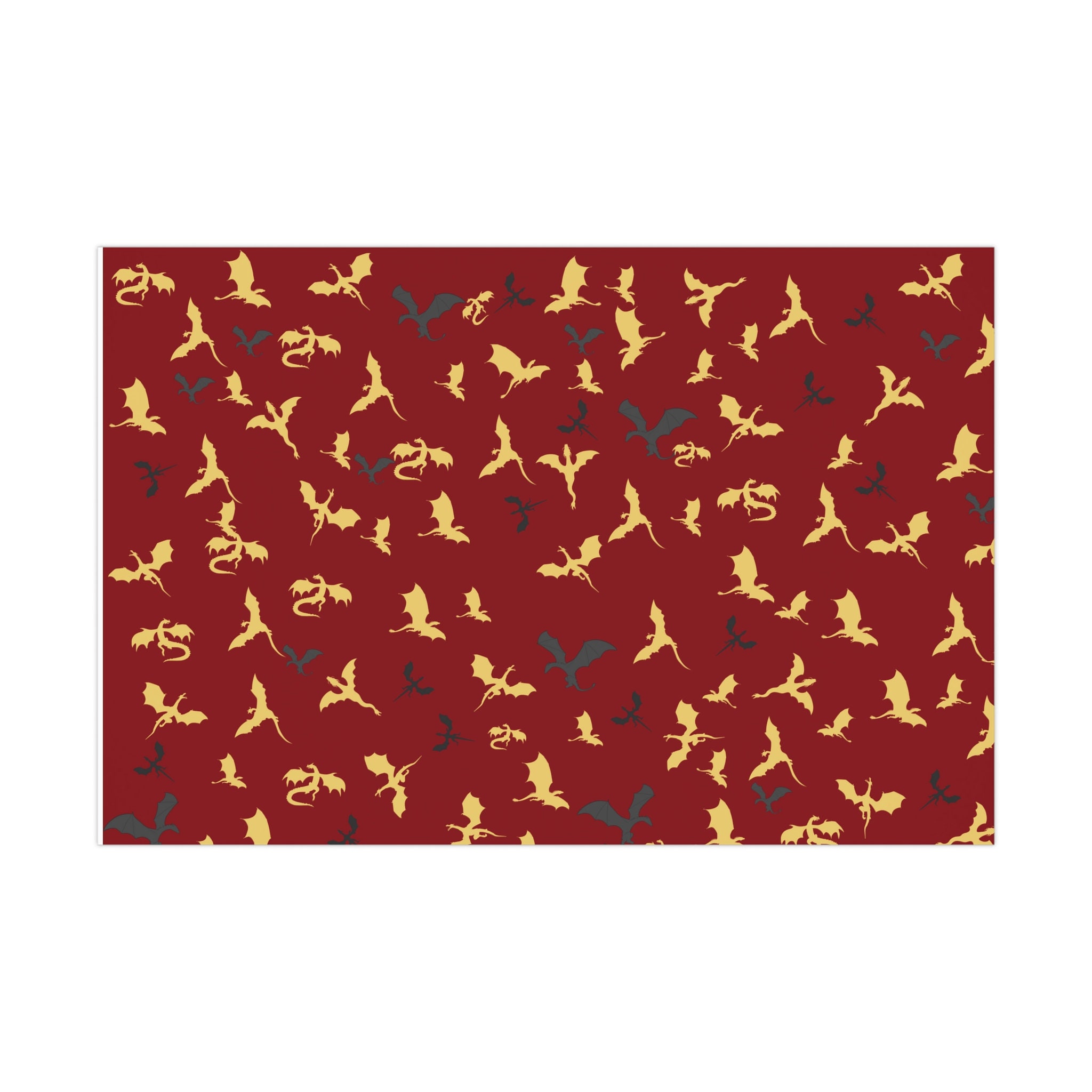 Fourth Wing Irong Flame Gift Wrapping Paper - Etsy
