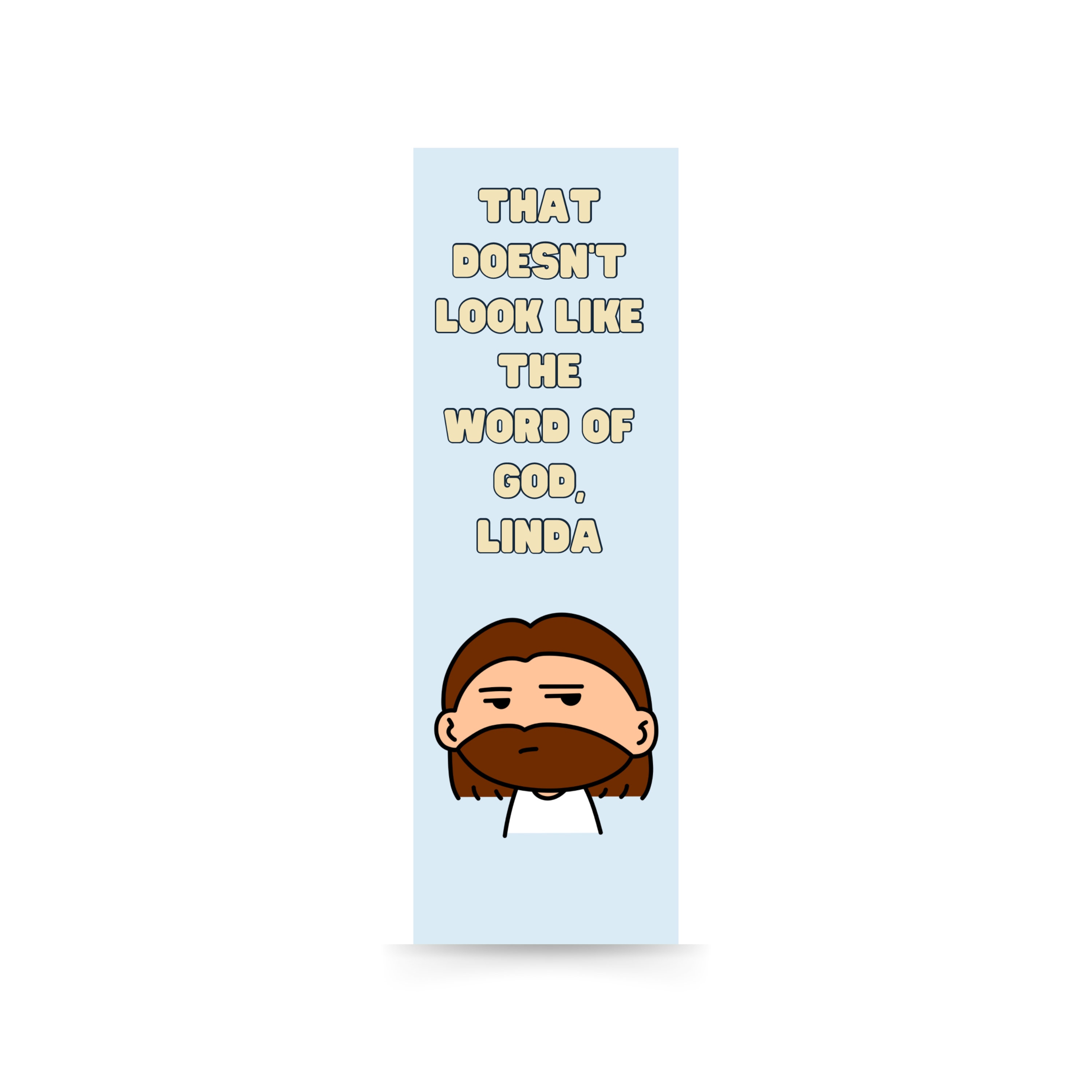 Hilarious Set of 4 Personalized Disappointed Jesus Bookmarks for Smut ...