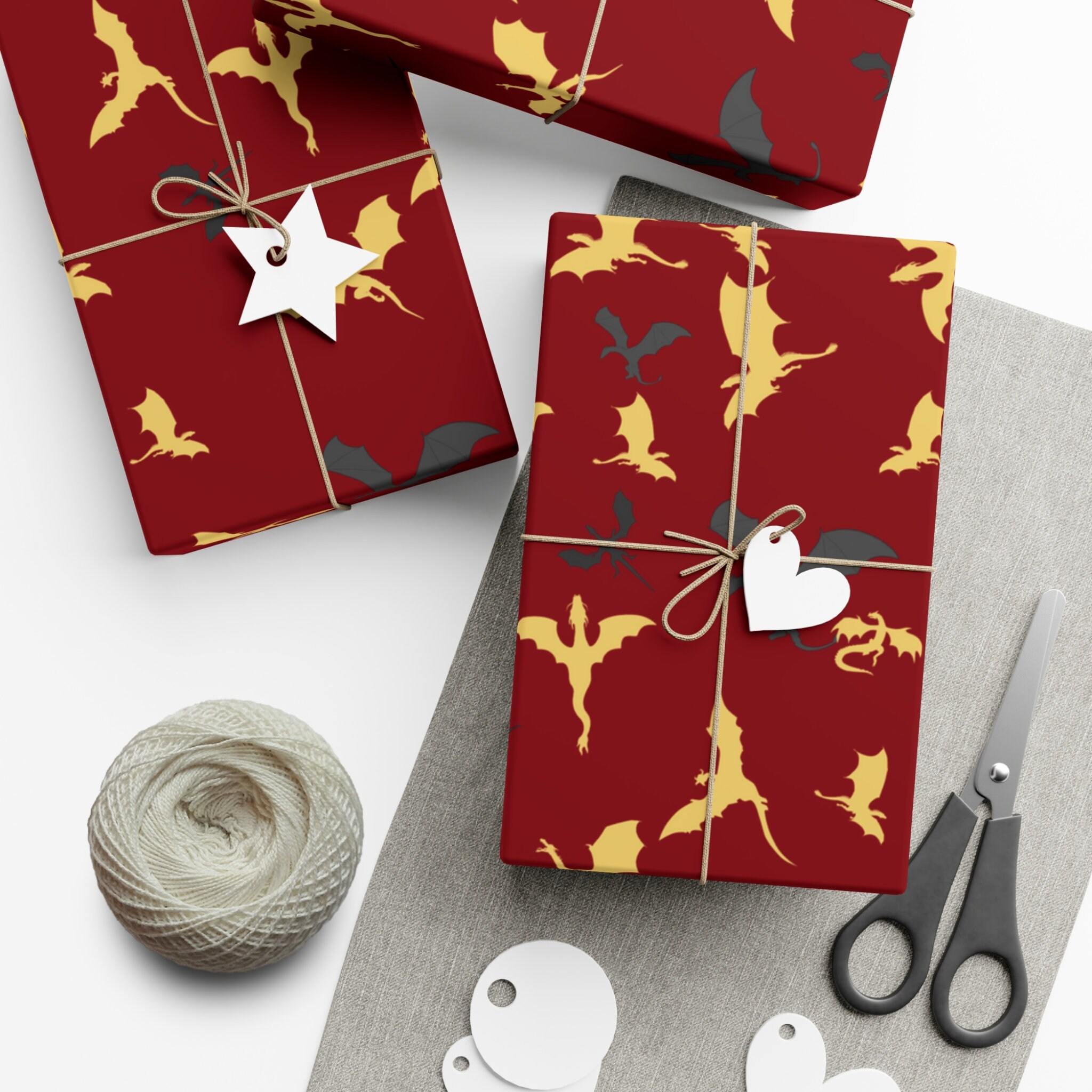 Fourth Wing Irong Flame Gift Wrapping Paper - Etsy