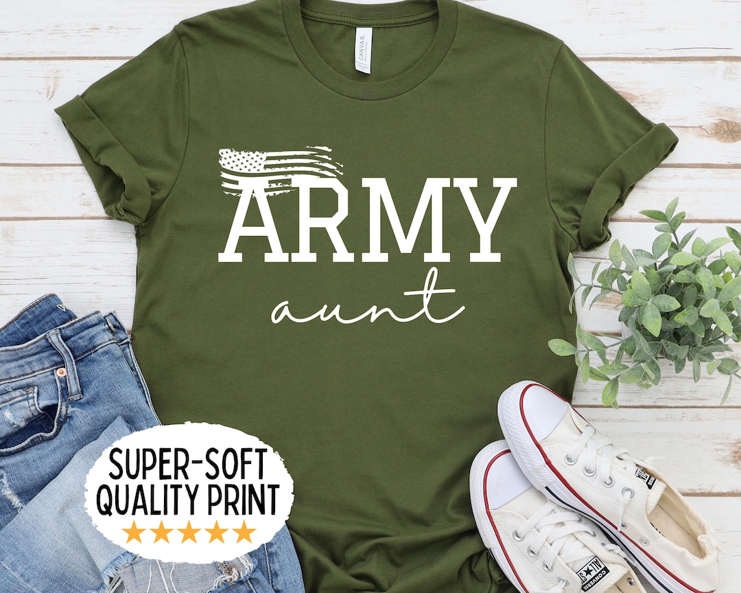 Army Aunt Shirt, Military Aunt T Shirt, Proud Army Family, Gift for ...