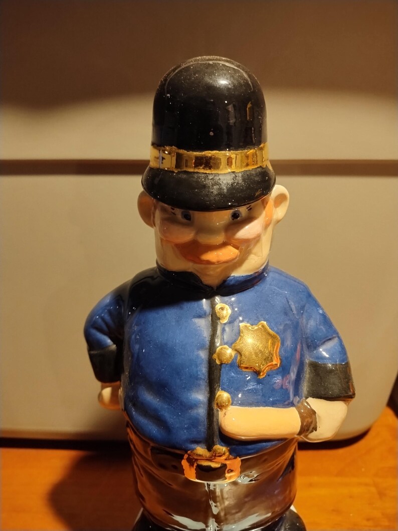 Vintage Ceramic Police Officer Decanter - Etsy