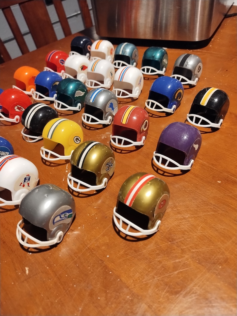 Vintage 1980s NFL Mini Helmets - Etsy