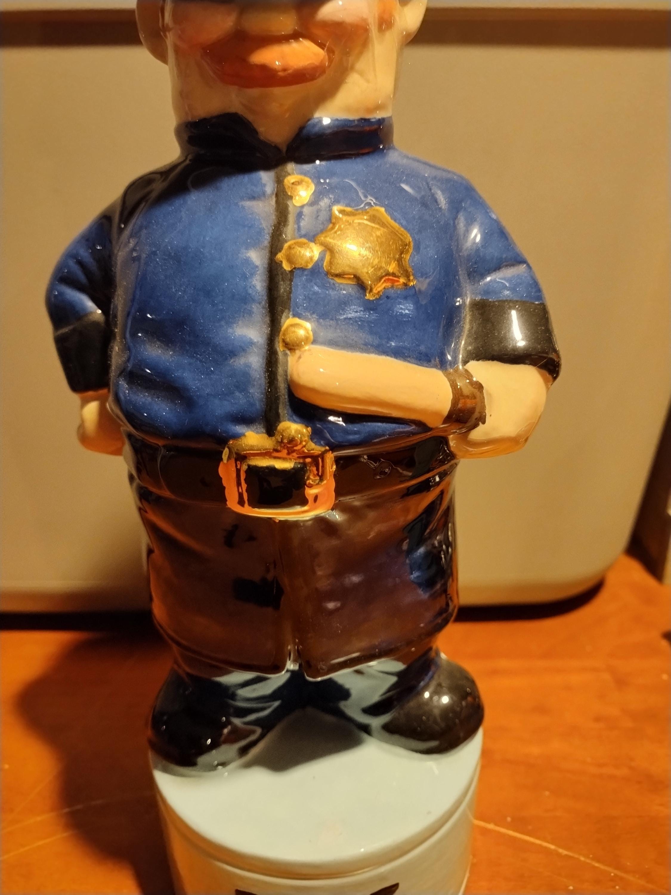 Vintage Ceramic Police Officer Decanter - Etsy