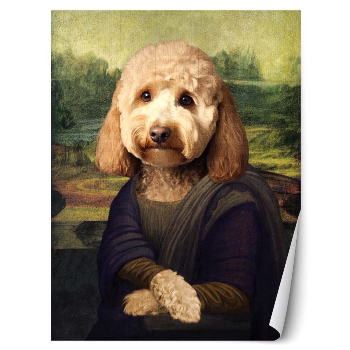 Mona Lisa Poodle Poster - Etsy