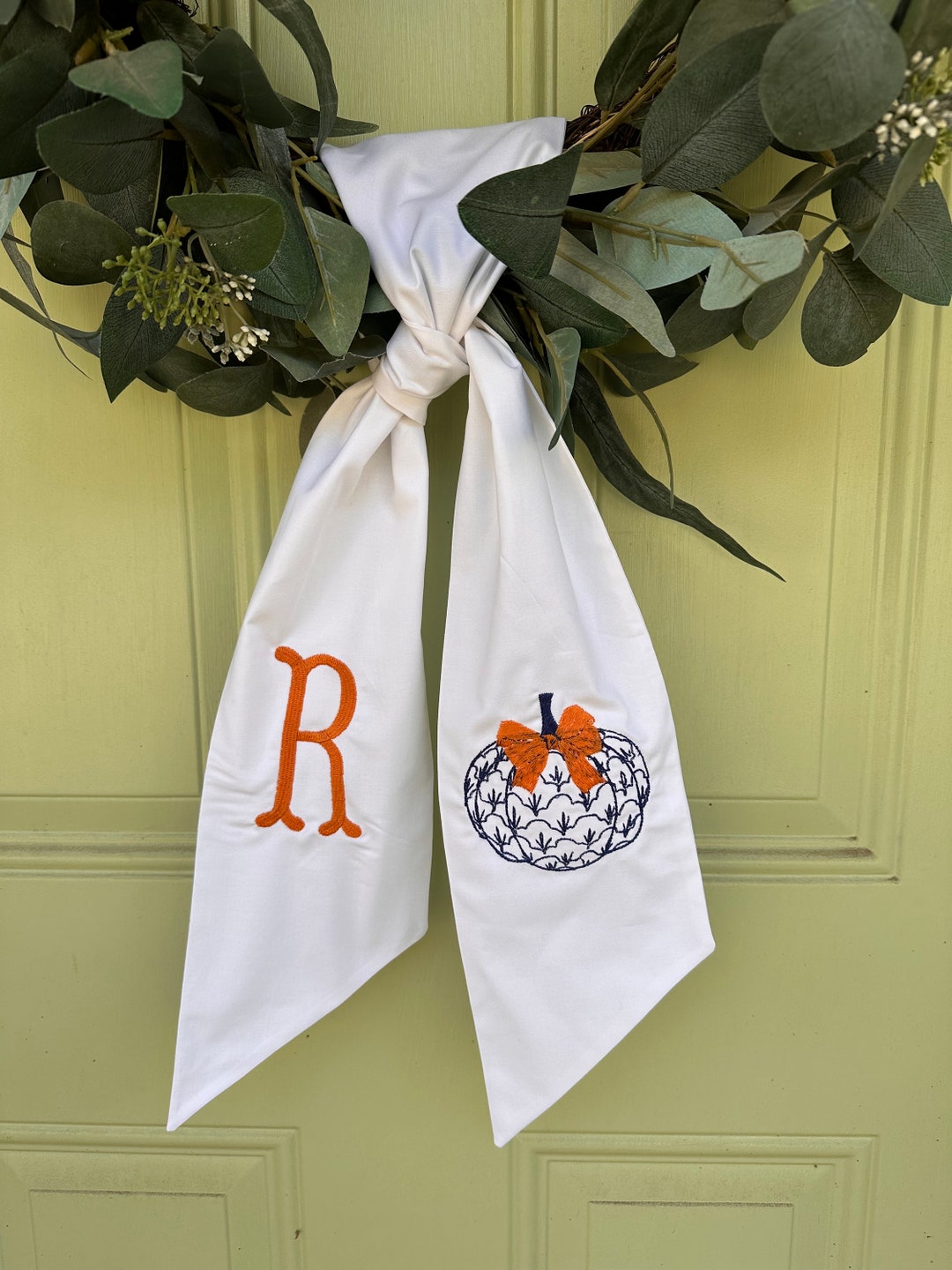 Fall Wreath Sash - Etsy