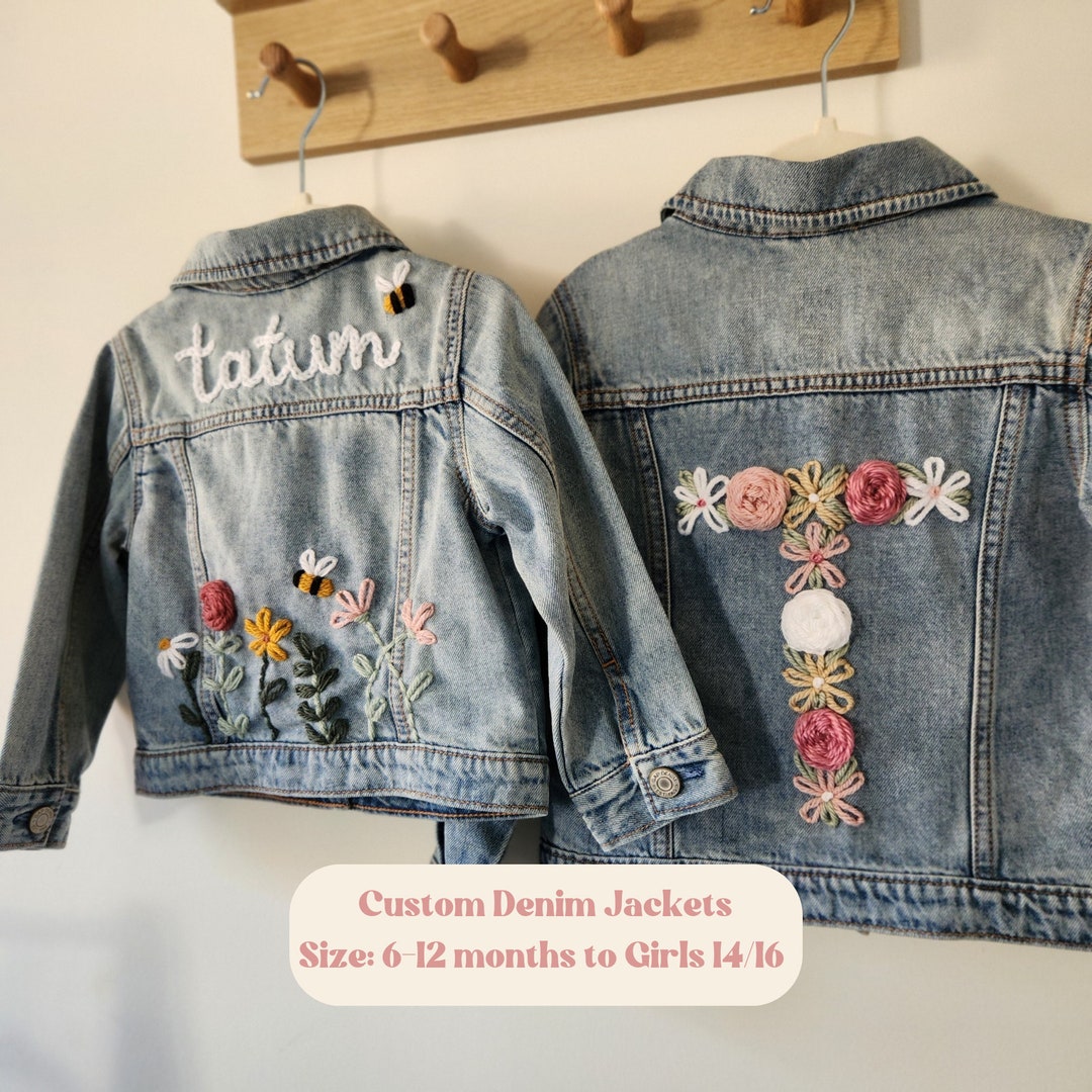 Personalized Denim Jacket for Babies, Toddlers & Youth - Hand ...