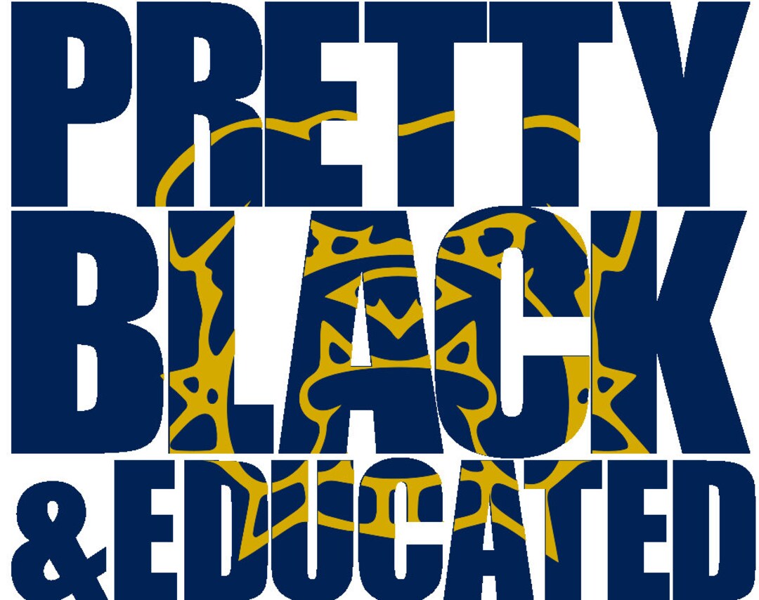Pretty Black and Educated FISK University Svg/fisk Bulldogs Svg/black ...