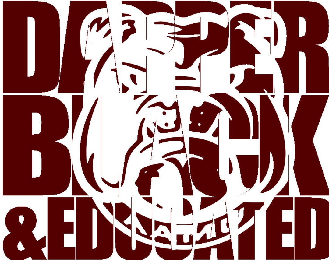 Dapper Black and Educated Alabama A&M Svg/aamu Bulldogs Svg/black Man ...