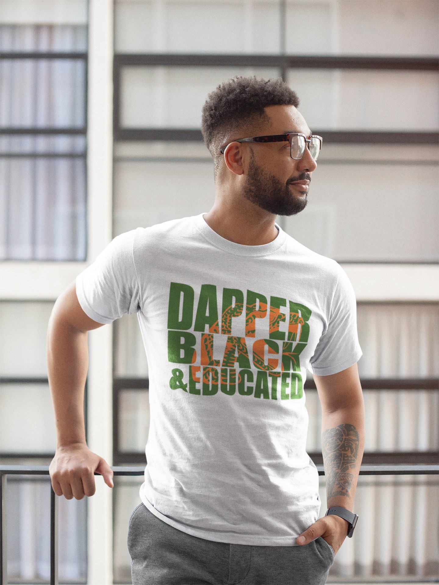 Dapper Black and Educated Florida A&M Svg/famu Rattlers Svg/black Man ...