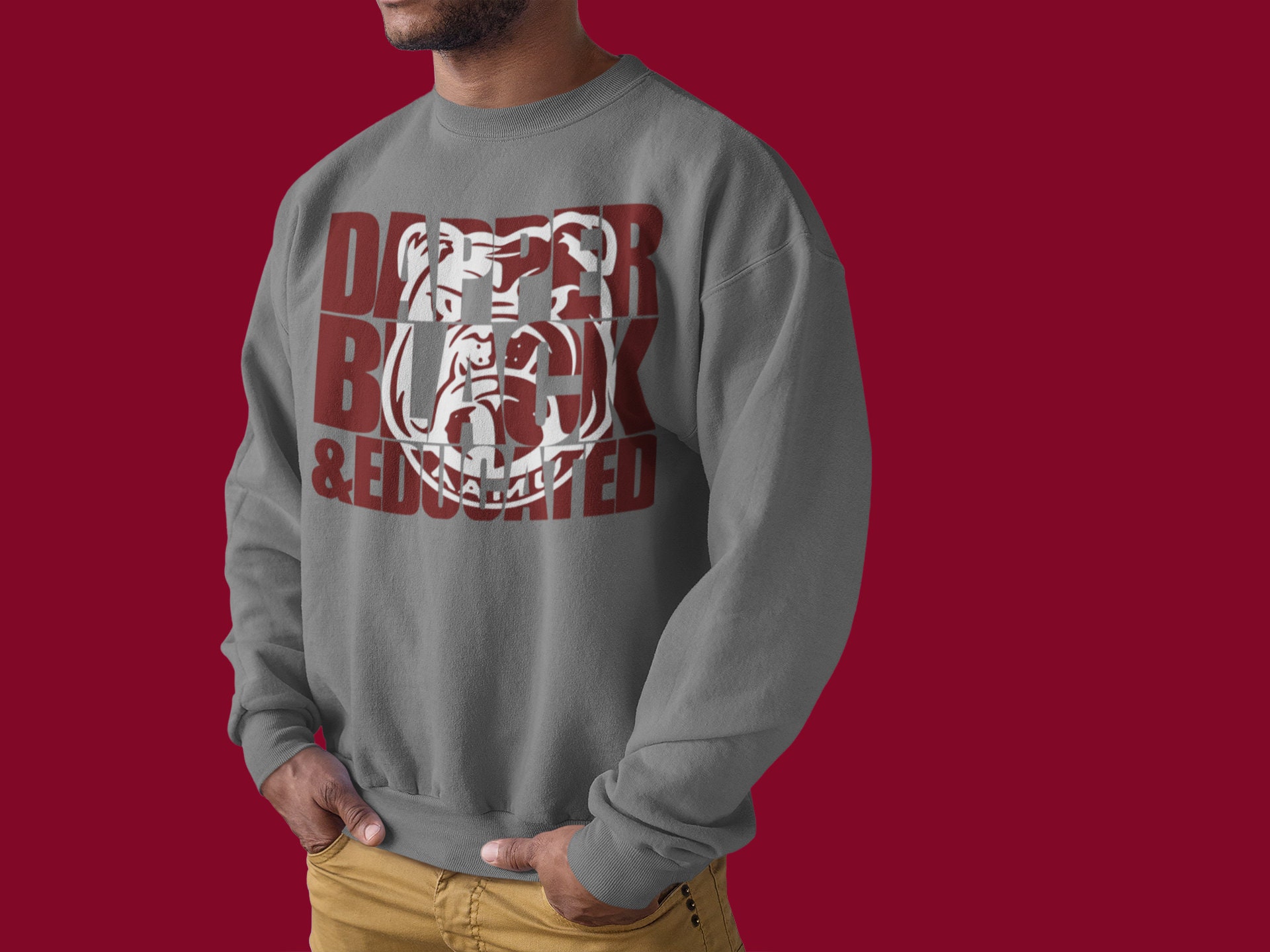 Dapper Black and Educated Alabama A&M Svg/aamu Bulldogs Svg/black Man ...