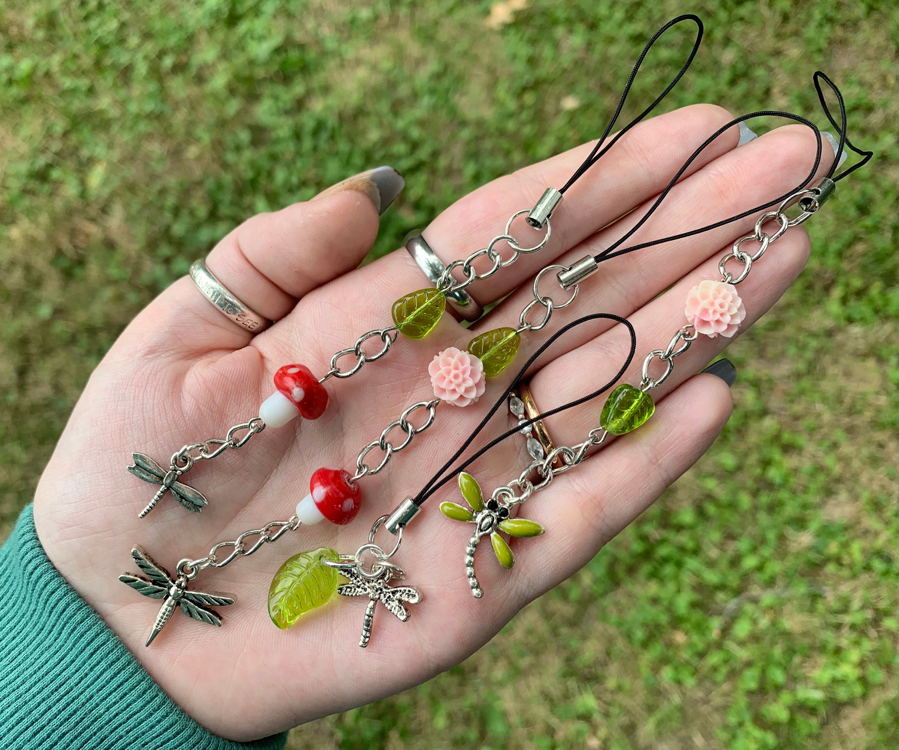 Dragonfly Phone Charms / Cottagecore Charms / Fairycore Charms / Phone ...