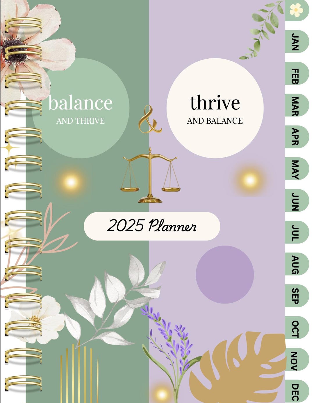 Balance & Thrive 2025 Planner - Etsy