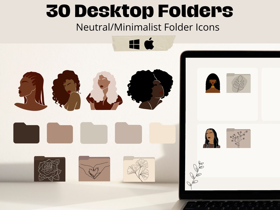 Illustrated Neutral Desktop Icon for Windows & Mac Icon Windows Icon ...