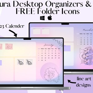 Gradient Desktop Organizer and Folder Icons 2022 2023 - Etsy