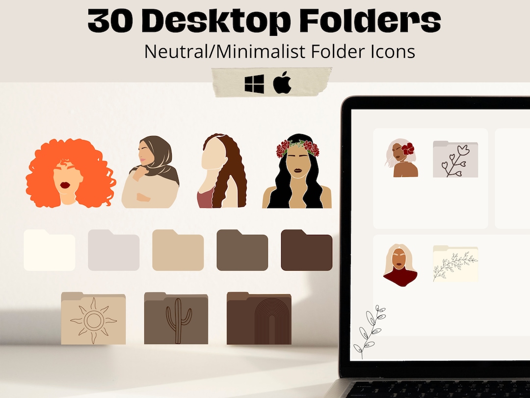 Desktop Icon Free Desktop Wallpaper Neutral Line Art Modern Computer ...