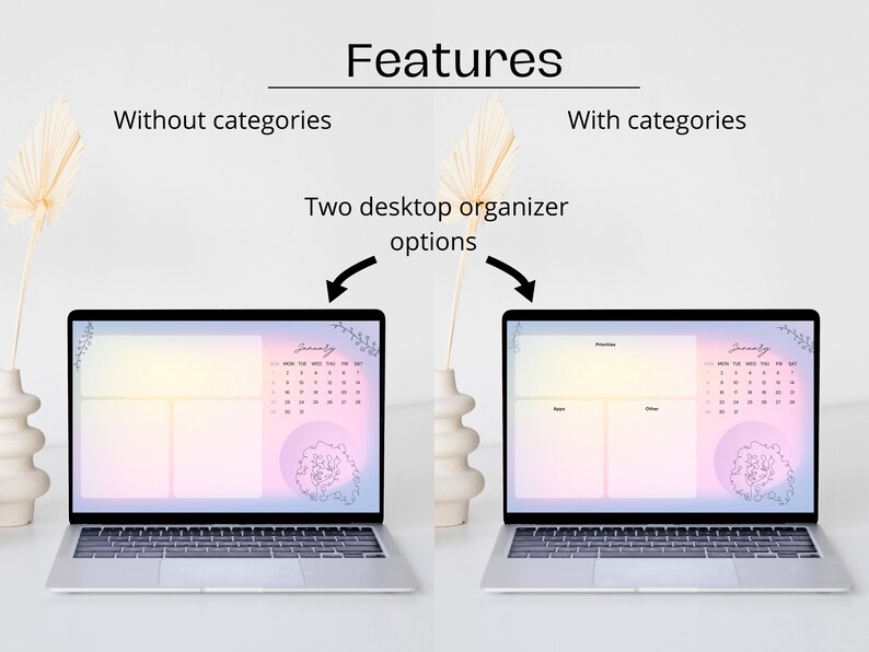 Gradient Desktop Organizer and Folder Icons 2022 2023 - Etsy