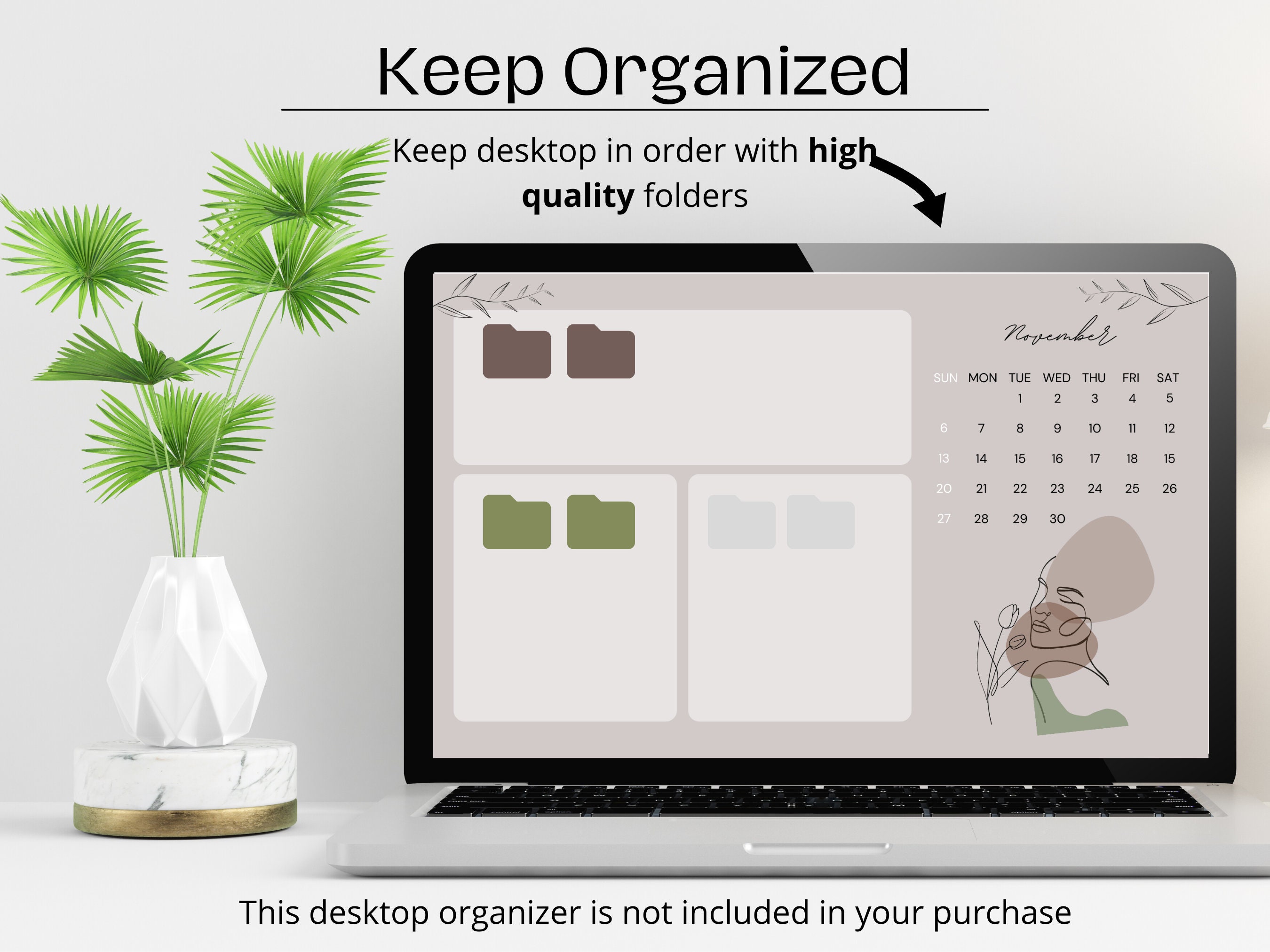 160 Desktop Folder Icon for Mac & Windows Folder Line Art Neutral ...