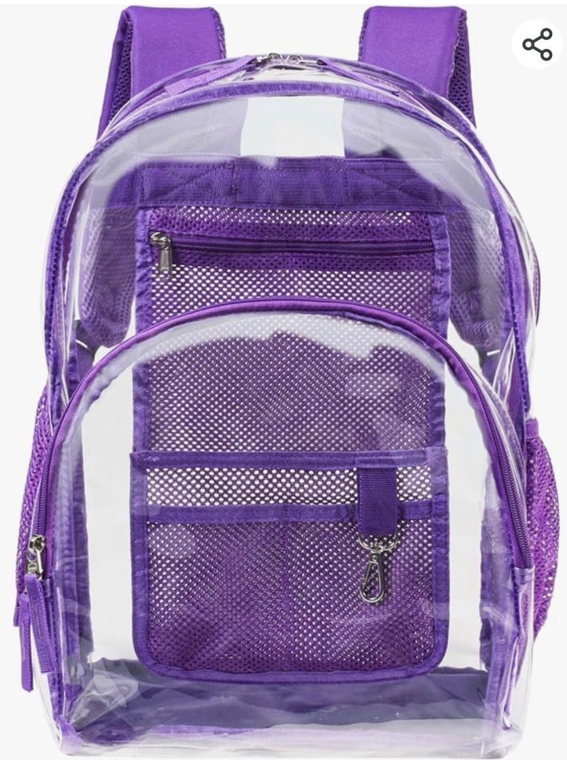 Clear Plastic Personalized Unicorn Backpack - Etsy