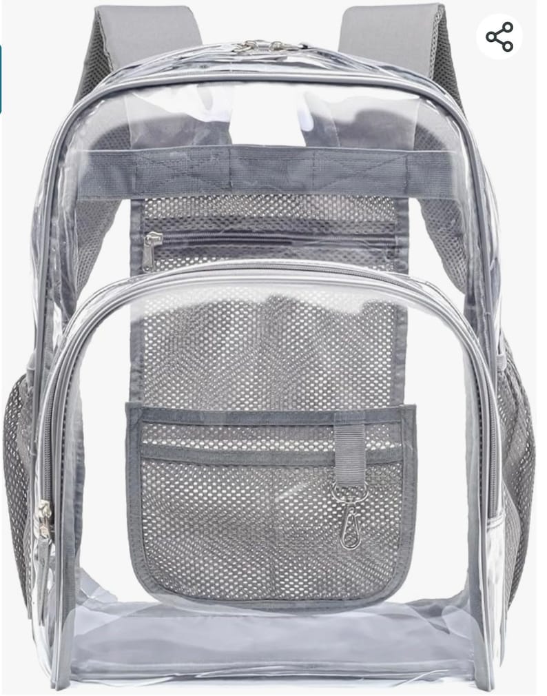 Clear Plastic Personalized Unicorn Backpack - Etsy