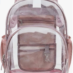 Clear Plastic Personalized Dinosaur Backpack - Etsy