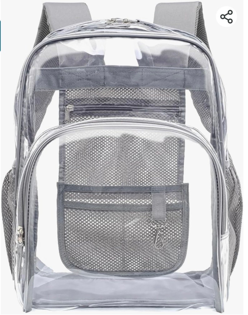 Clear Plastic Personalized Dinosaur Backpack - Etsy