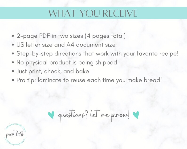 Sourdough Baking Checklist With Timeline (digital Download) - Etsy