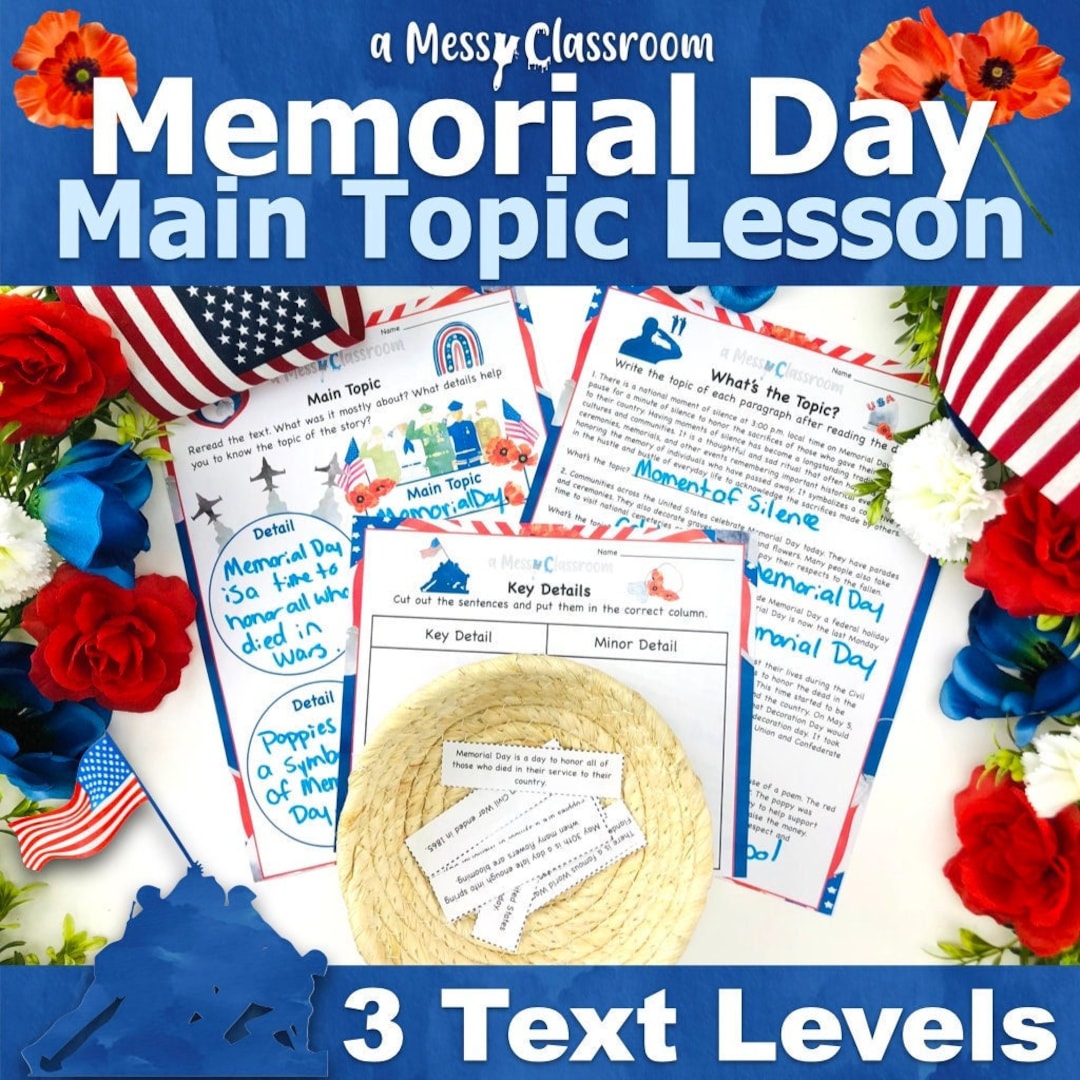 2nd Grade Memorial Day Nonfiction Reading Complete Lesson Common Core ...