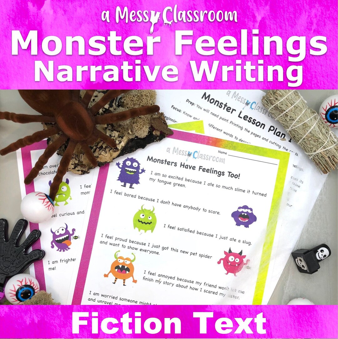 Monster Feelings and Emotions Halloween Thematic Unit Lesson Plan - Etsy