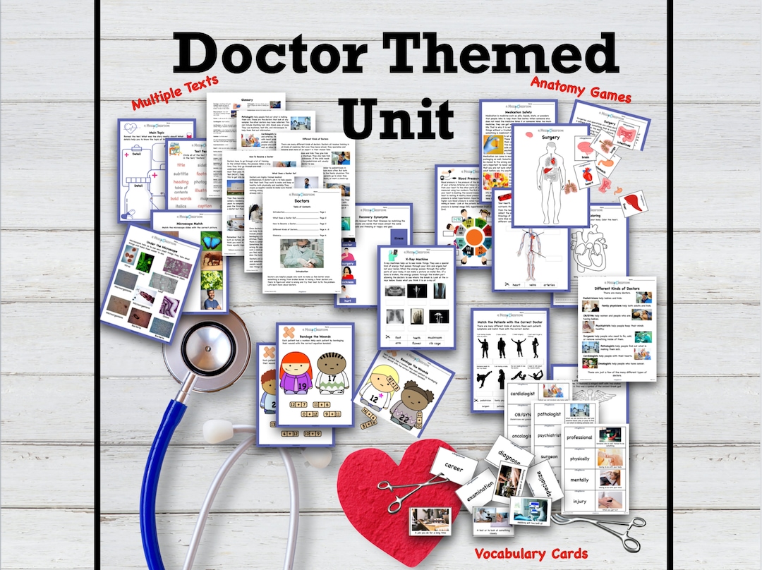 Doctors and Physicians Thematic Unit: Hospital & Health Lessons ...