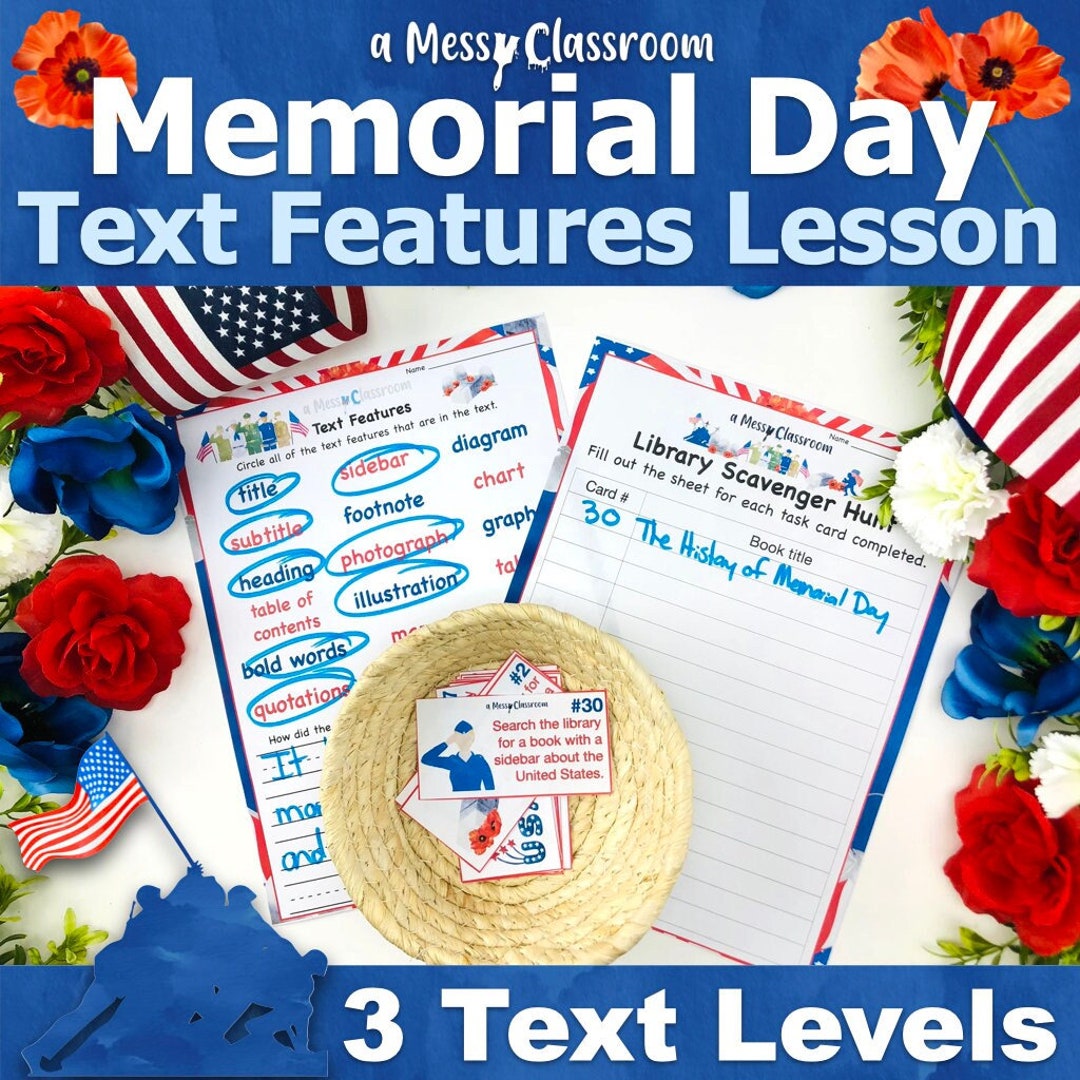 2nd Grade Memorial Day Nonfiction Reading Complete Lesson Common Core ...