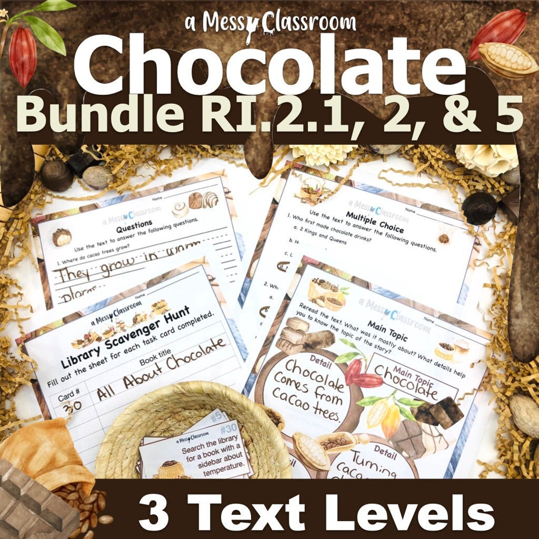 Chocolate Cacao Science Candy 2nd Grade Nonfiction Reading Common Core ...