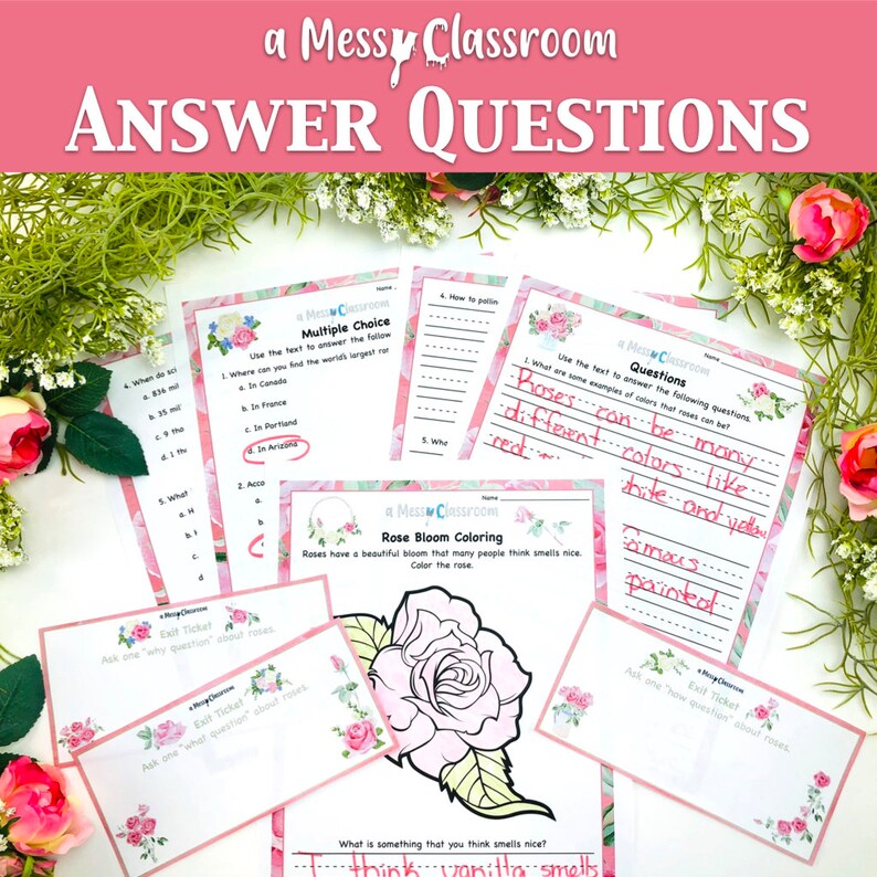 Roses Flower Plant Photosynthesis Science 2nd Grade Nonfiction Reading ...