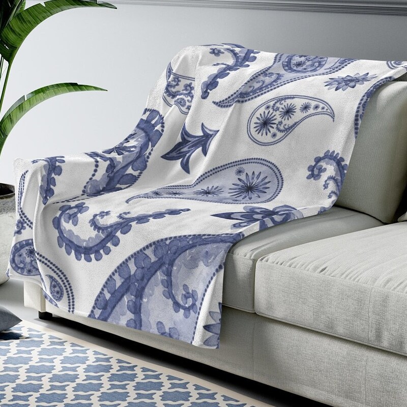Paisley Throw - Etsy UK