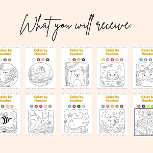 PRINTABLE : Color by Number Coloring Pages, Coloring Animals, Coloring ...