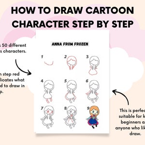 Printable Learning to Draw Step-by-step| How to Draw Cute Cartoon ...