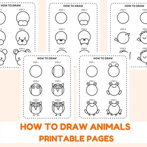 Learn to Draw Cute Animals Step-by-step Guide | How to Draw Animal for ...