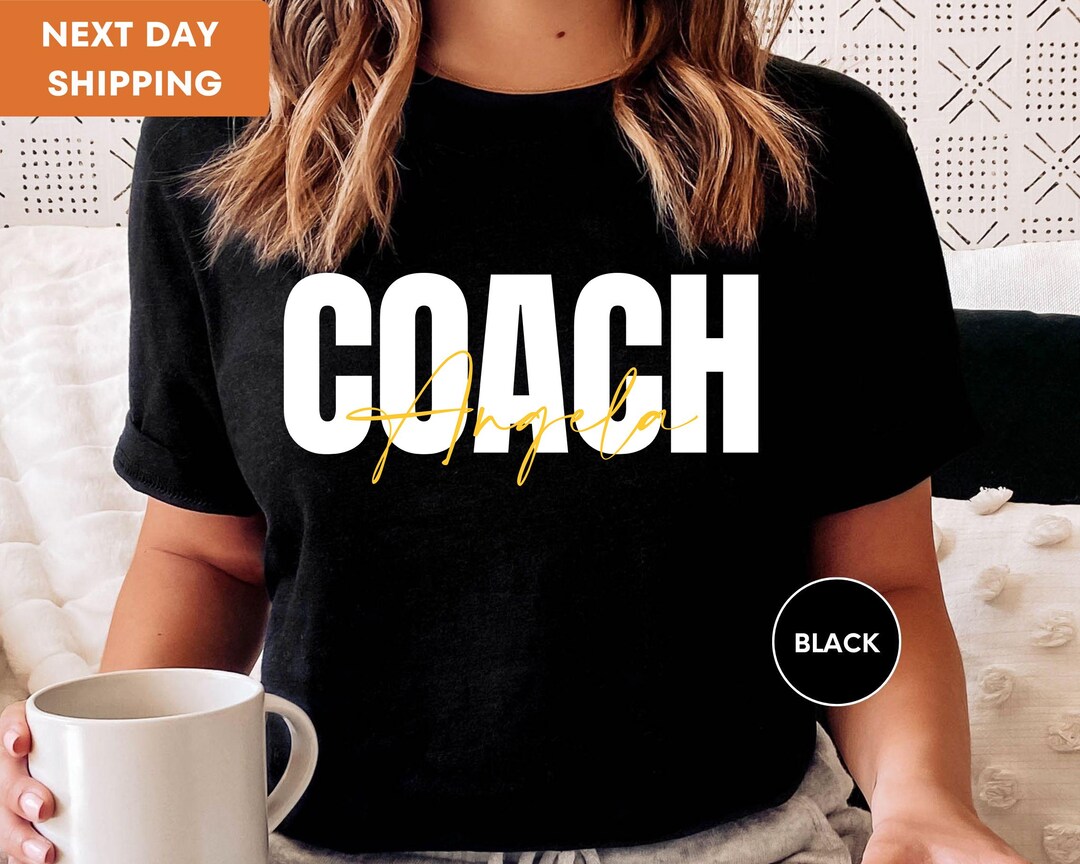 Personalized Coach Shirt, Cheer Coach Shirt, Coach Name Tshirt, Coach ...
