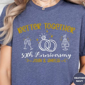 50th Anniversary Shirts,silver Anniversary Shirts,better Together Shirts,gift for Couple,25th ...