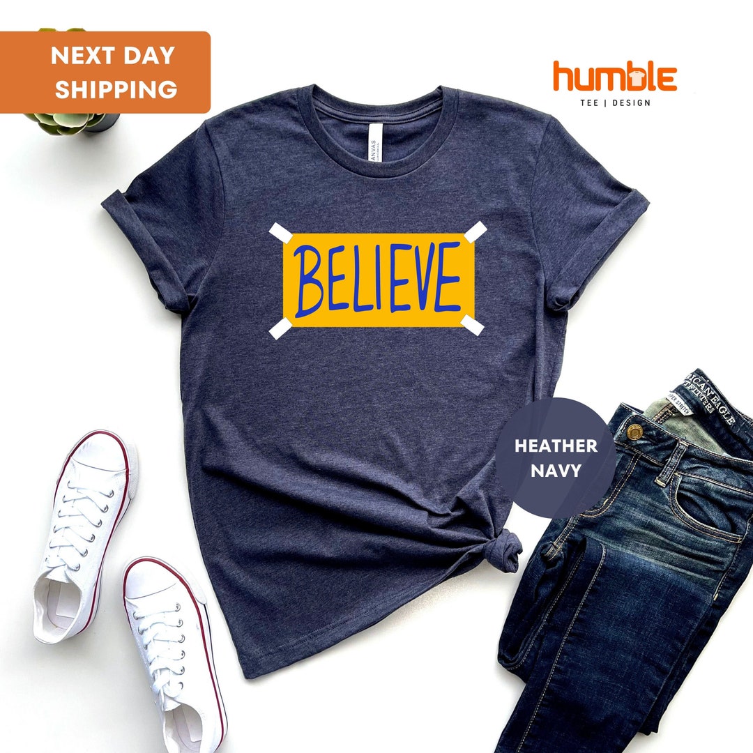 Believe Motivational Shirt, Believe Shirt, Believe Sign Locker Room ...