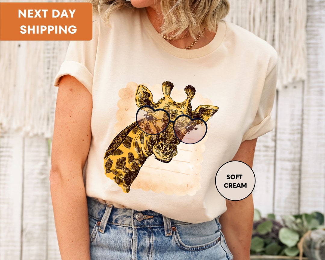 Funny Giraffe, Giraffe Lover, Giraffe Shirt Women, Animal Lover, Animal ...
