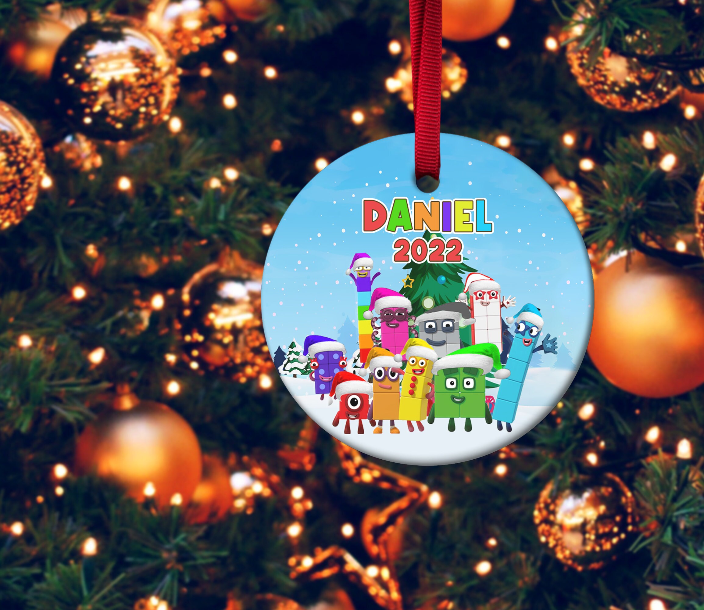 Numberblocks Christmas Ornament Numberblocks Funny Ornament - Etsy ...