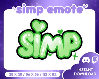 Blue Simp Emote for Twitch and Discord Streamer Emote Vtuber Assets ...