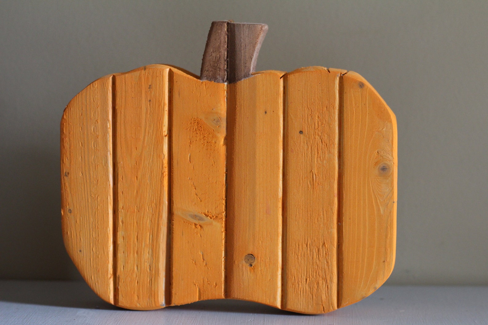 Hand Sawed Wood Pumpkin, Fall Wood Pumpkin Decor, Chunky Fall Pumpkin ...