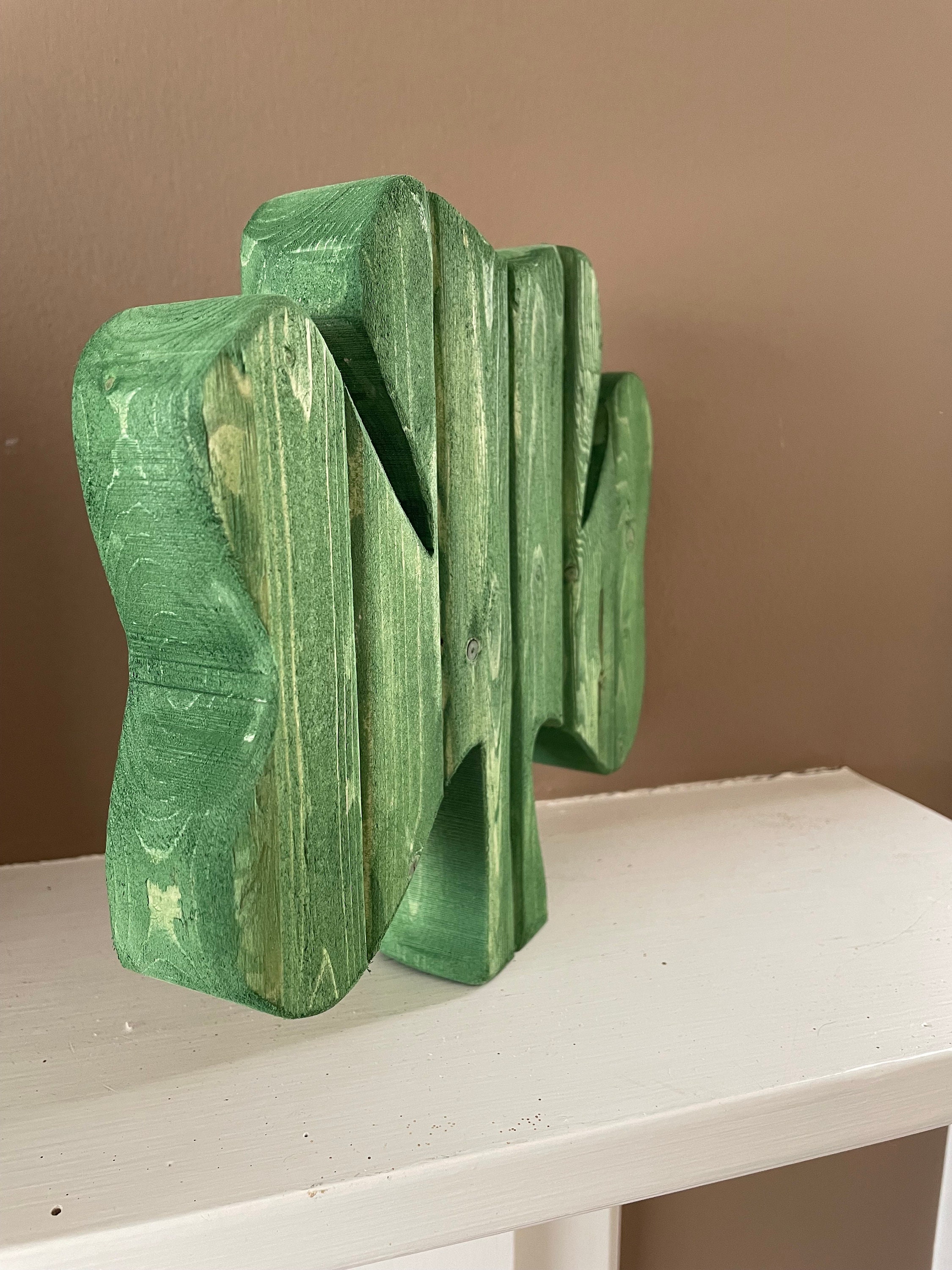 Large Wood Shamrock, Chunky Wooden Shamrock, Tiered Tray Shamrock, St ...