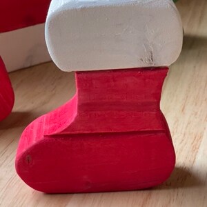 Hand Sawed Wood Stocking: Chunky Christmas Tiered Tray Decor - Etsy