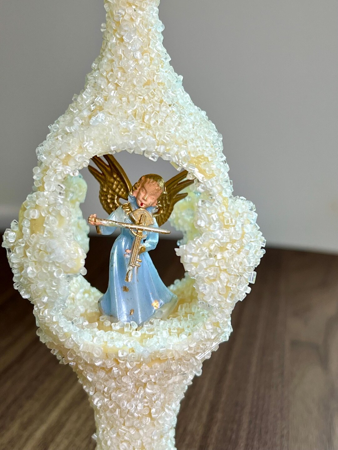 Vintage Textured Tree Topper With Angel - Etsy